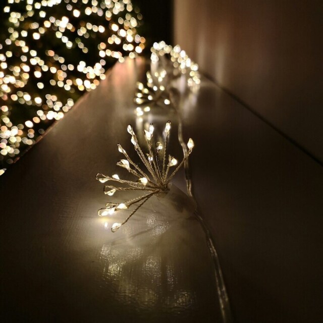 200 Led 10 Starburst Premier Christmas Multi Function Battery Timer ...