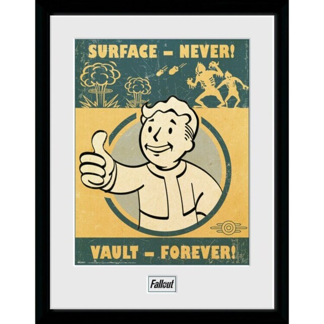 Fallout 4 Vault Forever 30 X 40Cm Framed Collector Print by Tesco ...