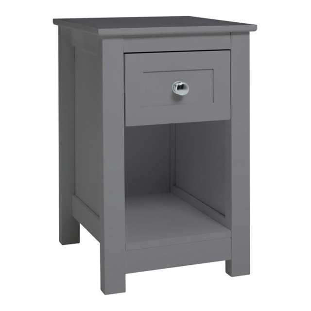 Living And Home Small Side Table With Drawer For Living Room - Grey by ...