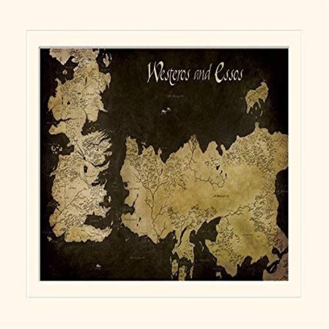 Lx - Game Of Thrones (Westeros And Essos Antique Map) - Poster / Prints ...