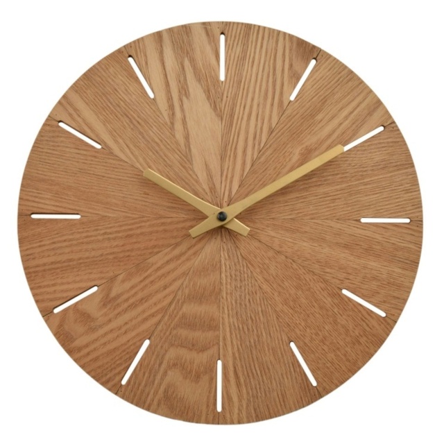 Interval Wooden Wall Clock - 30Cm by Tesco - Marketplace | ufurnish.com