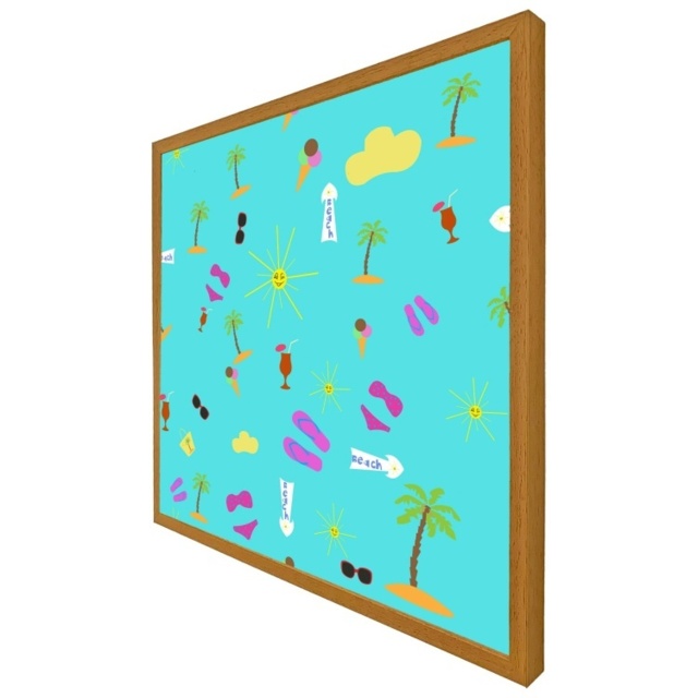 Beach Cartoons (Picture Frame) Brown - Oak - M by Tesco - Marketplace ...