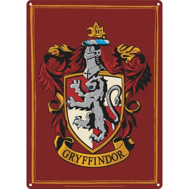 Harry Potter Tin Sign - Gryffindor Crest by Tesco - Marketplace ...