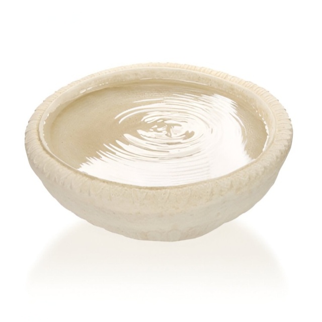 Primrose Wilson Stone Garden Bird Bath Table Water Bowl Cream 38Cm by ...