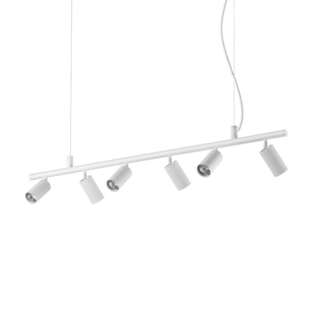 Dynamite Indoor Spotlight Ceiling Pendant Lamp 6 Lights White, Gu10 by ...