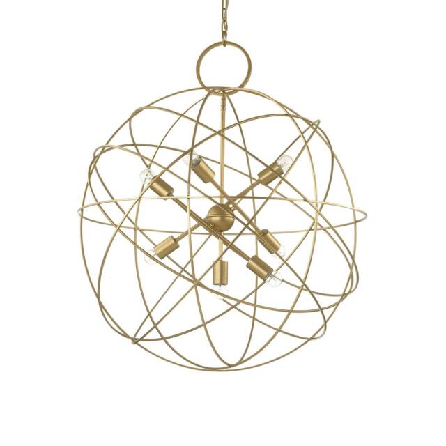 Konse 7 Light Spherical Ceiling Pendant Gold by Tesco - Marketplace ...