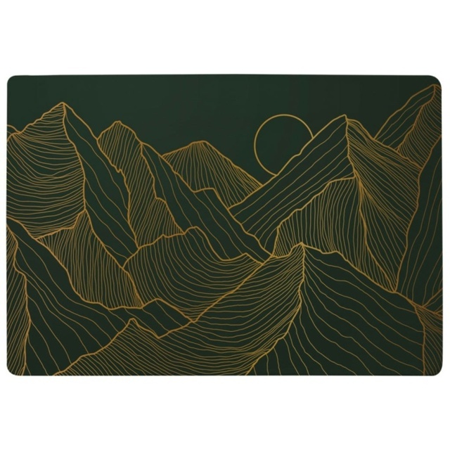 Golden Mountain Line Art (Rug) Black - S by Tesco - Marketplace ...