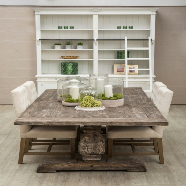 Interiors By Premier Pine Wood Dining Table, Spacious Rectangular ...