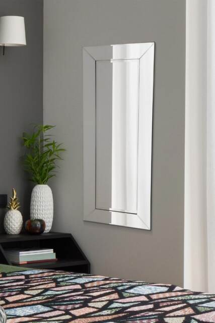 Horsley All Glass Modern Dress Mirror 120 x 48 CM Multi by Tesco ...