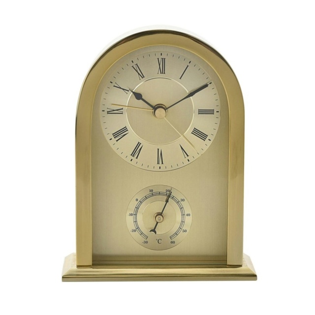 Wm.widdop Arched Mantel Clock Gold Aluminium Case by Tesco ...