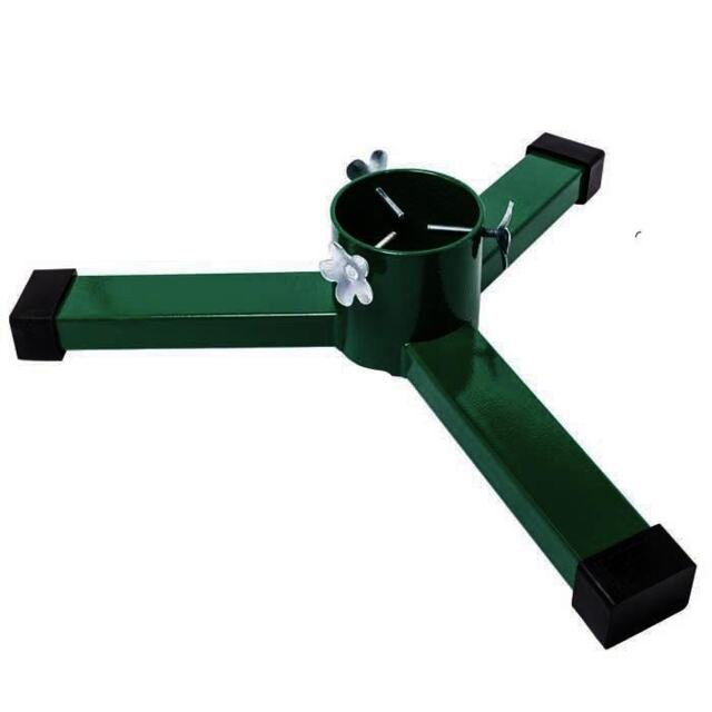 Titan heavy duty christmas tree stand green metal large for real trees ...
