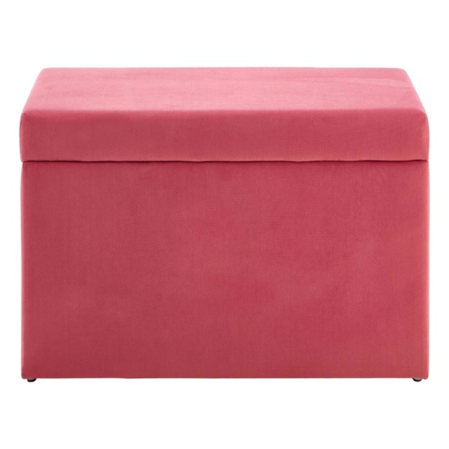 Interiors By Premier Smooth Lift Kids Ottoman, Tactile Velvet Kids ...