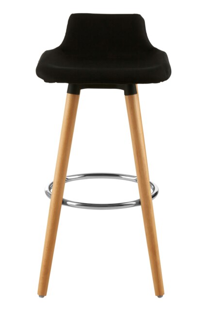 Interiors by Premier Black Bar Stool, Comfortable Seating Breakfast Bar ...