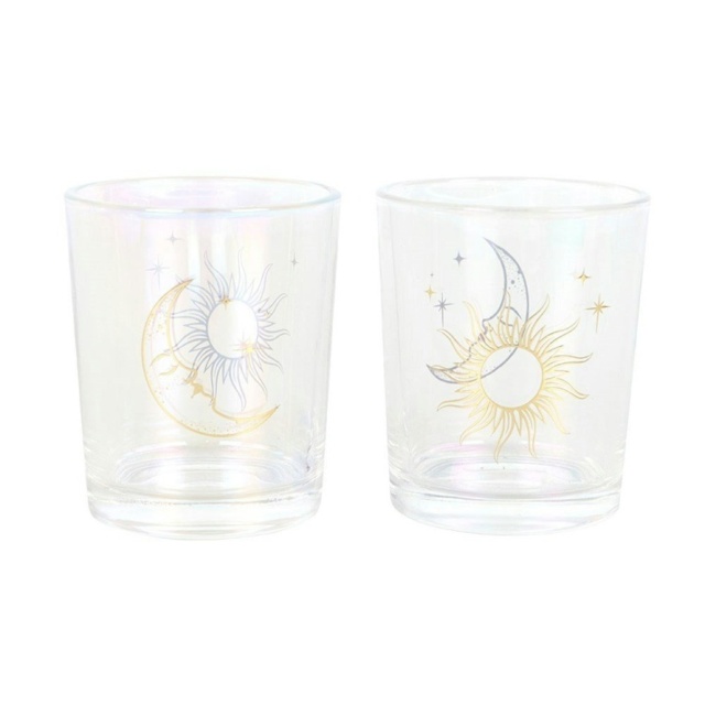 Iridescent Sun And Moon Votive Candle Holders by Tesco - Marketplace ...