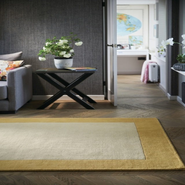 Origins Borders Rug Ochre (Yellow) 160X230 by Tesco - Marketplace ...