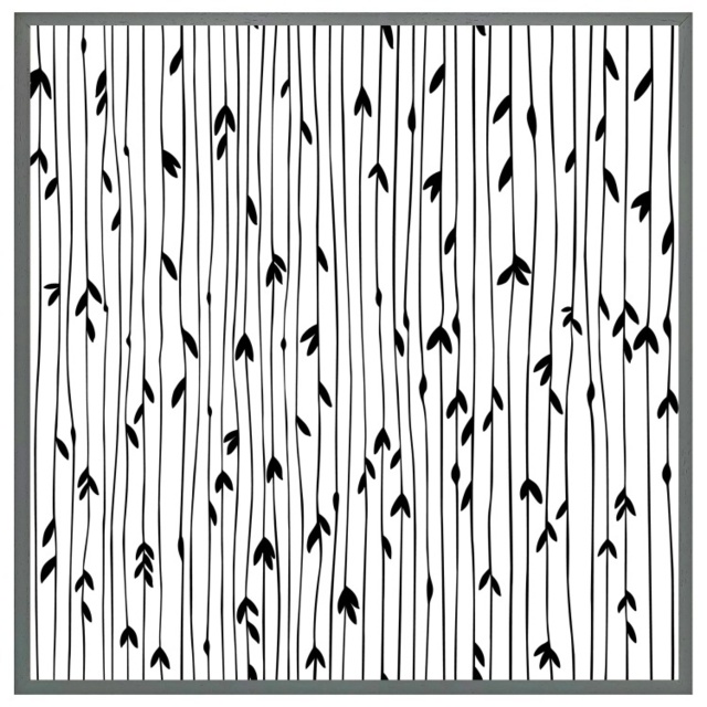 Sketchy Leaves Scattered On Hand Drawn Lines On White Background ...