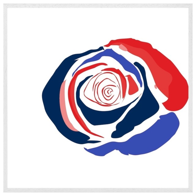Red & Blue Rose (Picutre Frame) White - Xs by Tesco - Marketplace ...