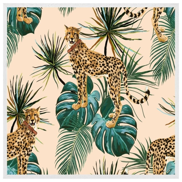 Tropical Cheetah (Picutre Frame) White - L by Tesco - Marketplace ...