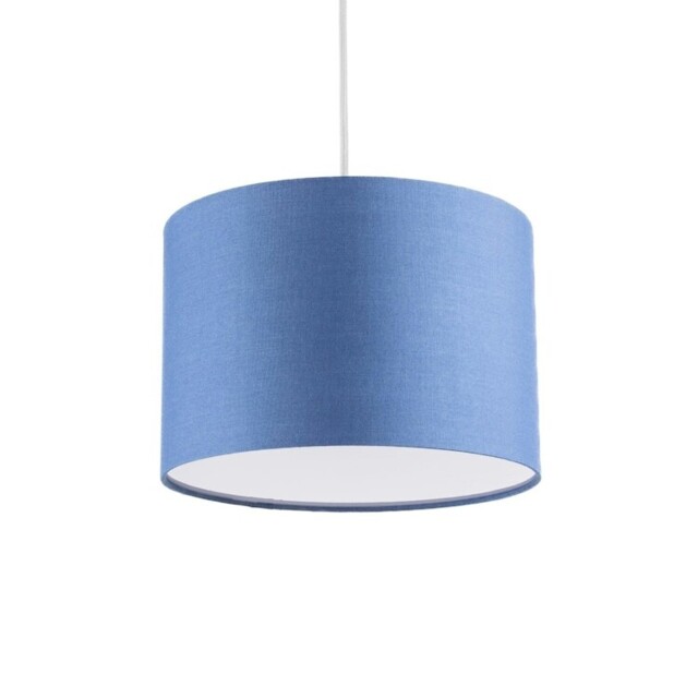 Cgc Lucia Navy Blue Fabric Ceiling Lamp Shade With Frosted Diffuser ...