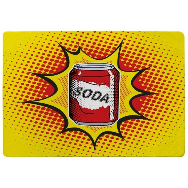 Drink Soda Fast Food Vector Illustration In Pop Art Retro Style (Rug ...
