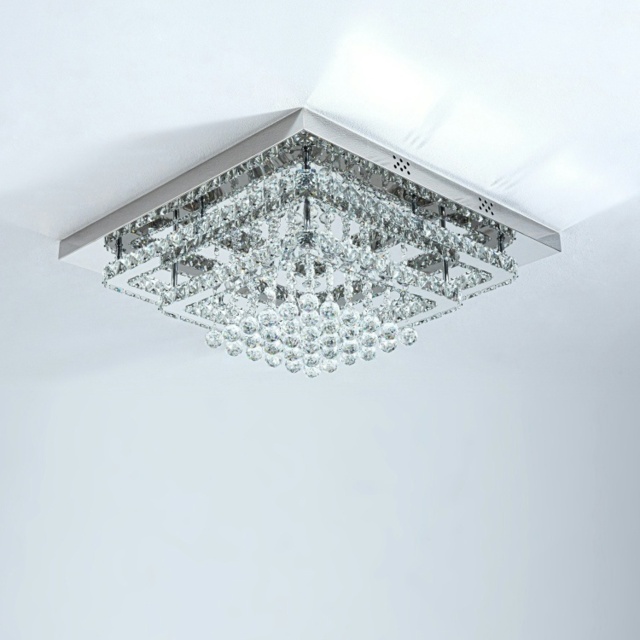 Living And Home Modern Crystal Matrix Pendant Light Led Ceiling Light ...