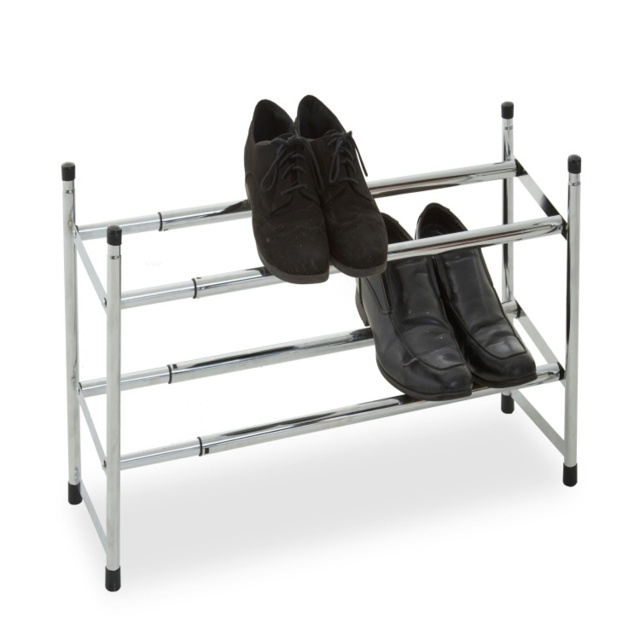 Interiors By Premier Stackable 2 Tier Extendable Shoe Rack, Extendable ...