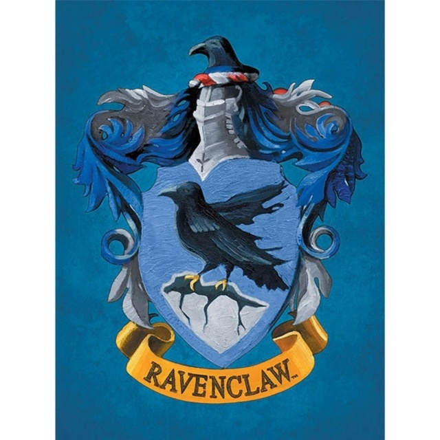 Harry Potter (Colourful Crest Blue) 60X80X4Cm Stretched Canvas Print by ...