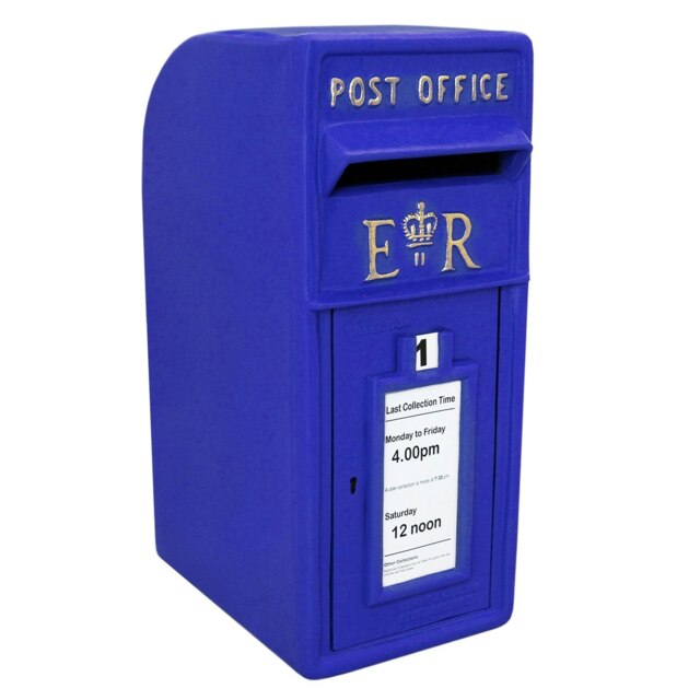 Blue scottish post box by Tesco - Marketplace | ufurnish.com
