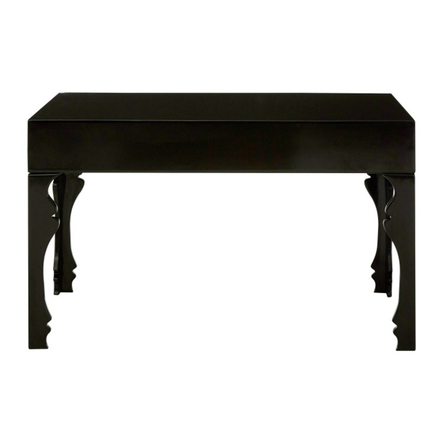 Interiors By Premier High Gloss Black Coffee Table, Black Wood Coffee ...