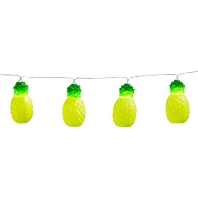 Pineapple Battery Operated Led Lights String Decoration 140Cm by Tesco ...