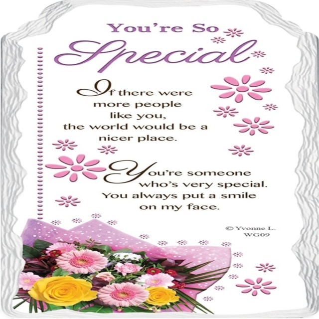 You're So Special Sentimental Handcrafted Ceramic Plaque by Tesco ...