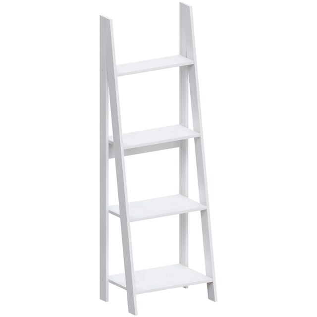 Vida designs bristol 4 tier step ladder bookcase display storage, white ...
