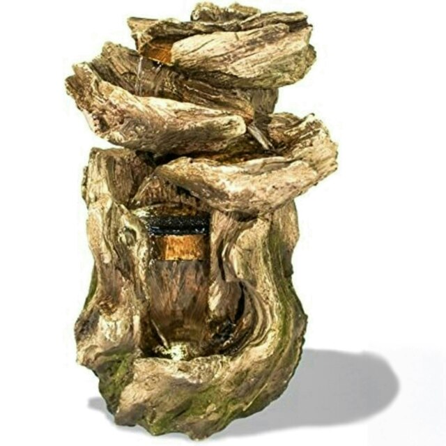 Primrose cherokee falls 3-tier cascade wood effect water feature with ...
