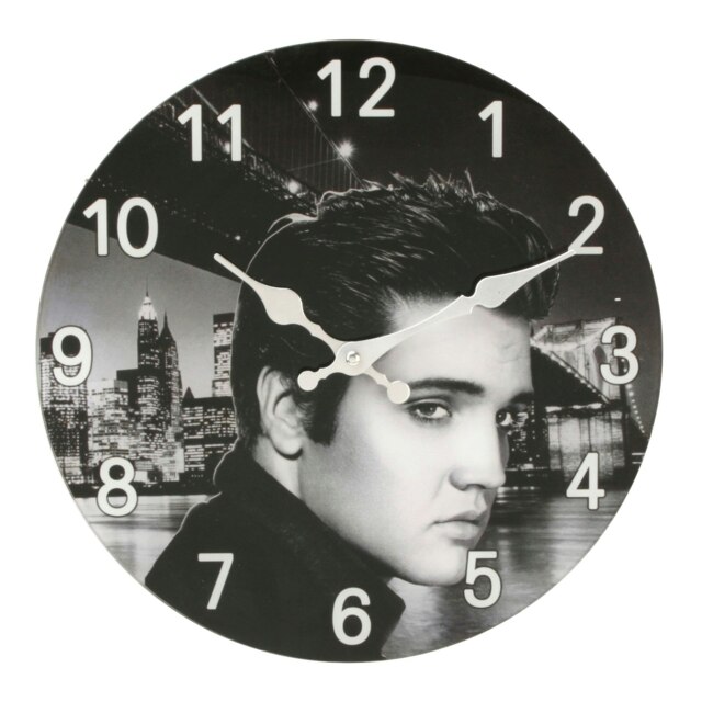 Iconic Collection Glass Wall Clock 30cm Grey by Tesco - Marketplace ...