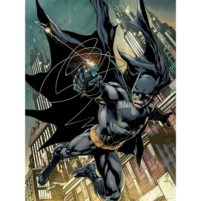 Batman (Grapple Gun) 60X80X4Cm Stretched Canvas Print by Tesco ...