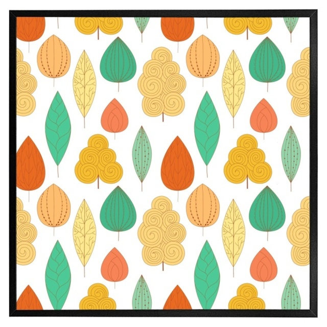 Decorative Leaves (Picture Frame) Black - M by Tesco - Marketplace ...