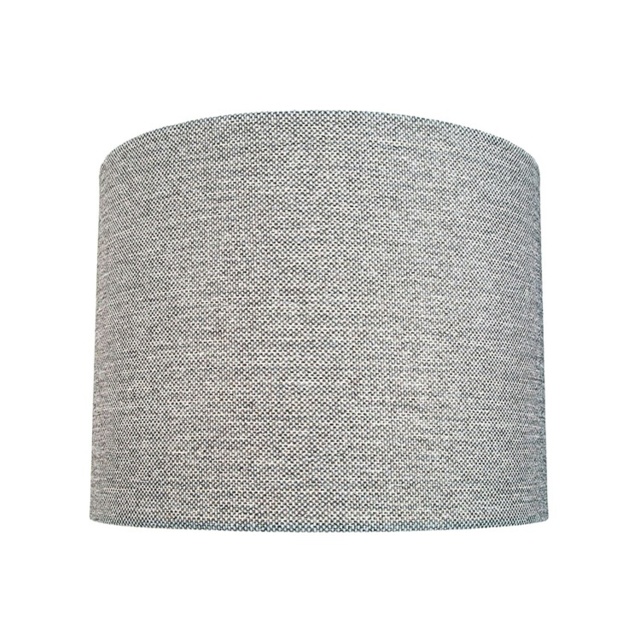 "Modern And Chic Ash Grey Linen Fabric Small 8"" Drum Lamp Shade 40W ...