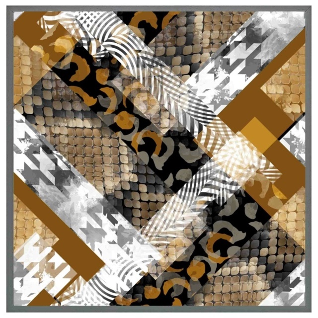 Geometric Snake Skin & Patterns (Picutre Frame) Grey - Xs by Tesco ...