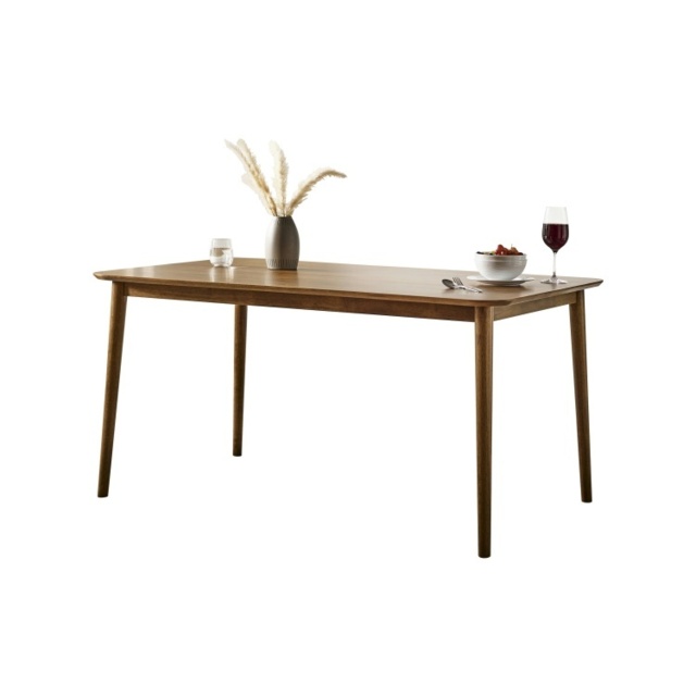 Furniturebox Lynton Large Walnut Effect Solid Wood Dining Table by ...