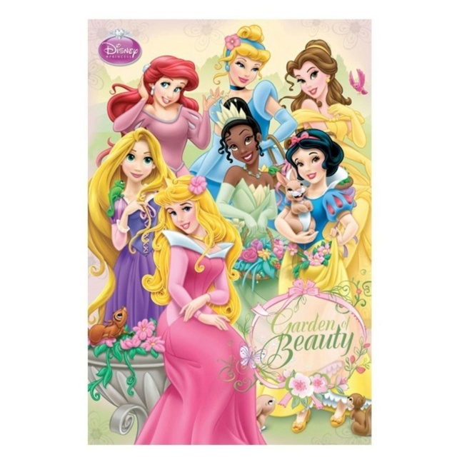 Disney Princess Wall Mural - Multicoloured - One Size by Tesco ...