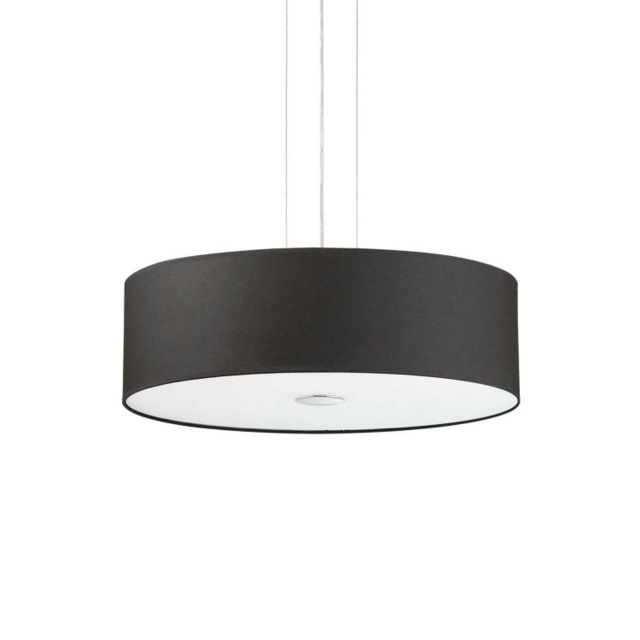 Woody 5 Light Large Round Ceiling Pendant Black, E27 by Tesco ...
