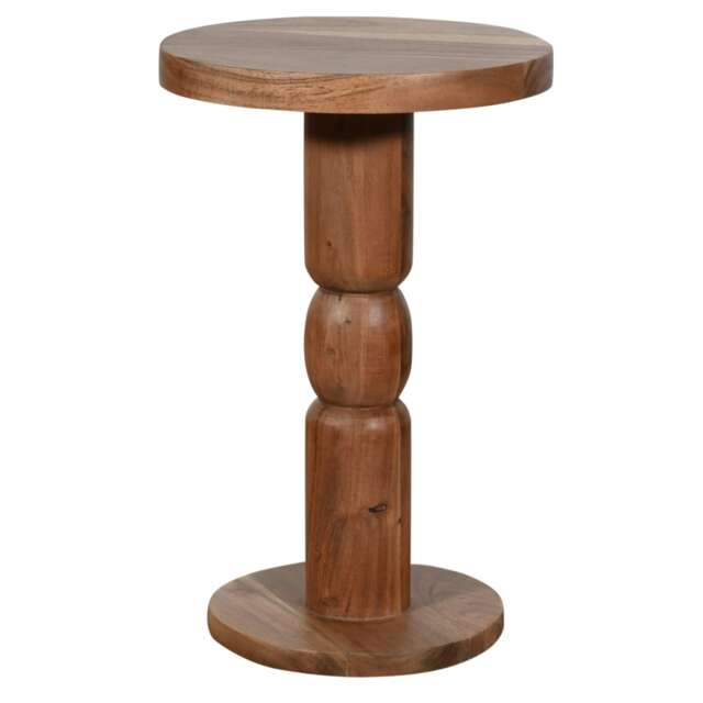 Jaipur Acacia Wood Freestanding Side Table Brown by Tesco - Marketplace ...