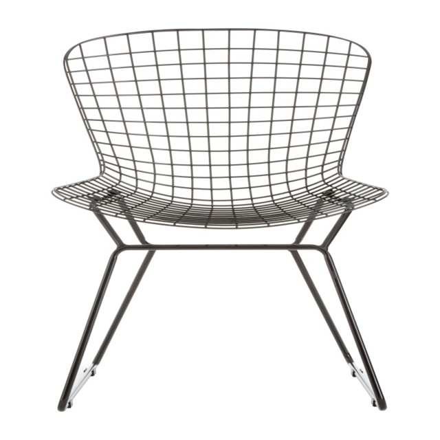 Interiors By Premier Black Metal Wire Chair, Comfortable Seating Garden ...