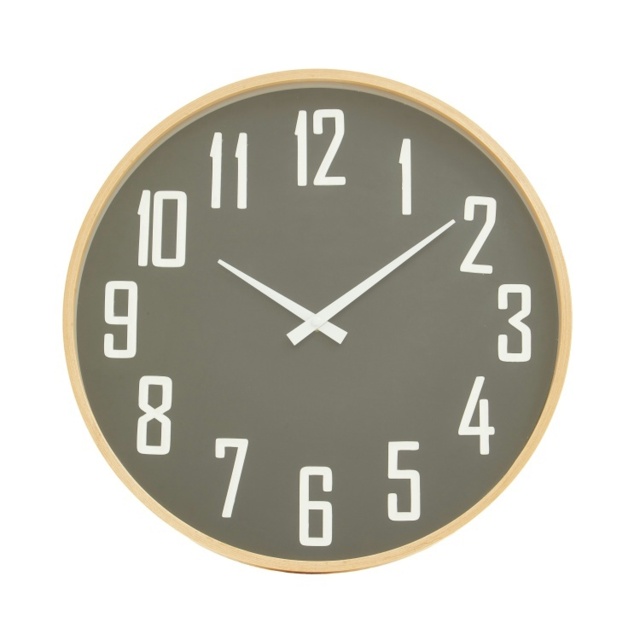 Interiors By Premier Functional Black Wall Clock, Sleek And Sturdy Wall ...
