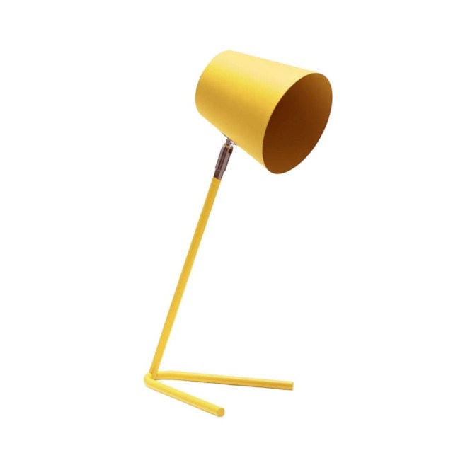 ValueLights Lark Mustard Yellow Metal Task Reading Compact Desk Table ...