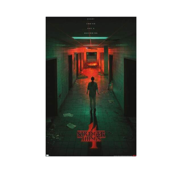 Stranger Things Hawkins Lab Poster - Green/Red - 91cm x 61cm by Tesco ...