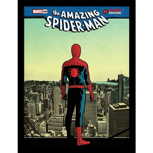 Spider-Man (Skyline) Framed 30X40Cm Print by Tesco - Marketplace ...