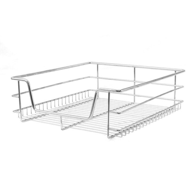 4 X Kukoo Kitchen Pull Out Storage Baskets â 500Mm Wide Cabinet Silver ...