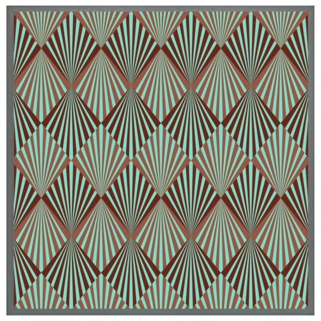 Green Geometric Rays (Picture Frame) Grey - L by Tesco - Marketplace ...