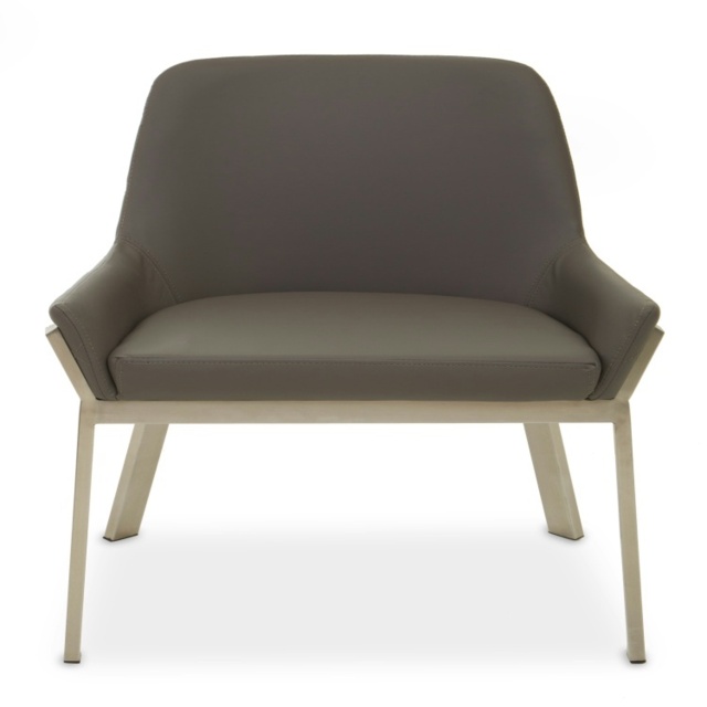 Interiors By Premier Grey Dining Chair With Flared Back, Curved Back ...